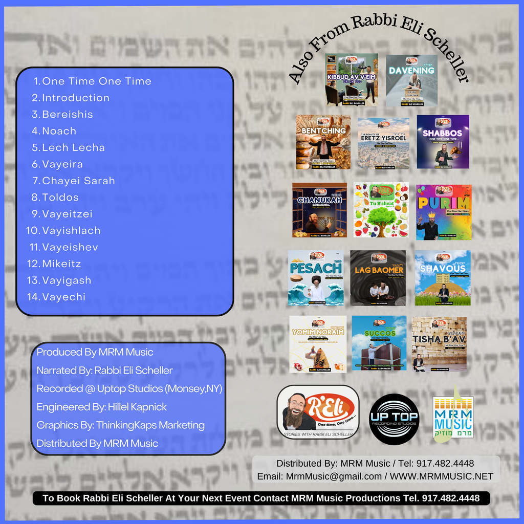 One Time One Time - Sefer Bereishis- Rabbi Eli Scheller – MRM Music